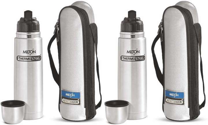MILTON Thermosteel Flip Lid 500 ML Flask 24hrs Hot 24hrs Cold Pack Of 2 500 ml Bottle Buy MILTON Thermosteel Flip Lid 500 ML Flask 24hrs Hot 24hrs Cold