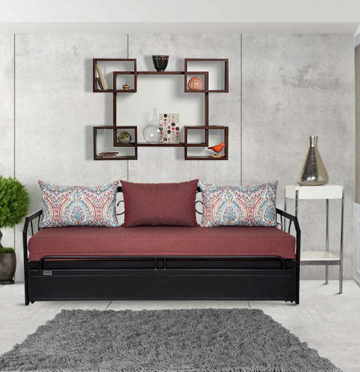 FurnitureKraft Caen 3 Seater Double Metal Pull Out Sofa Cum Bed Price in India Buy FurnitureKraft Caen 3 Seater Double Metal Pull Out Sofa Cum Bed online at Flipkart