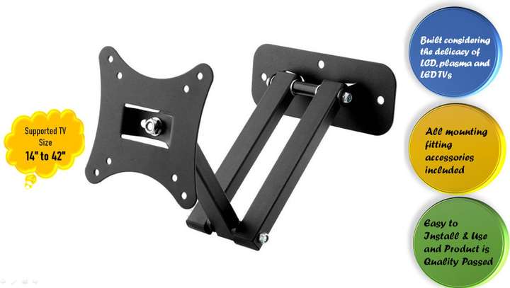 Flipkart Perfect Homes Studio Heavy Duty Dual Arm Wall Mount LCD TV Stand 34 42 Inches Full Motion TV Mount