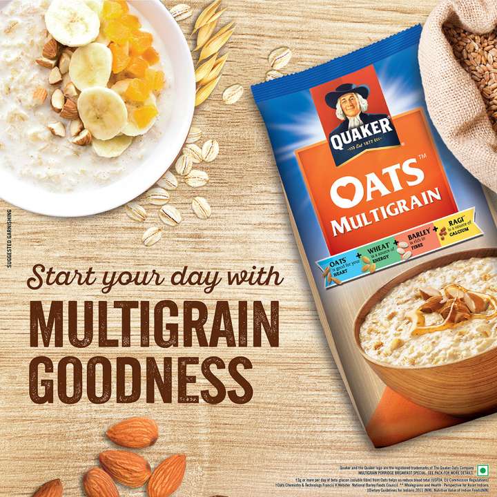 Quaker Oats Plus Multigrain Advantage 600g Pouch