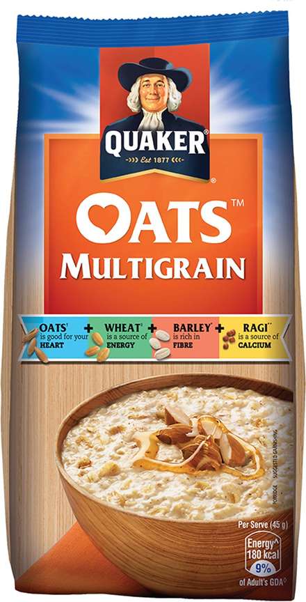 Quaker Oats Plus Multigrain Advantage 600g Pouch