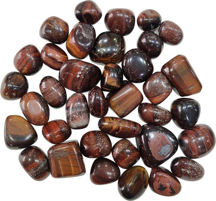 Shubhanjali Red Tiger Eye Tumble Stones for Reiki Healing Crystal Red Tiger Eye Tumbled Stones 100 Grams Regular Asymmetrical Crystal Stone Price in India Buy Shubhanjali Red Tiger Eye Tumble Stones