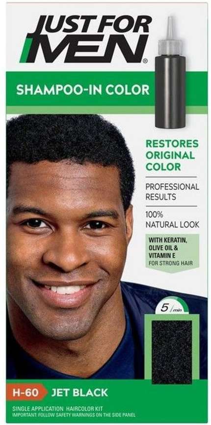 Just for men shampoo in color store