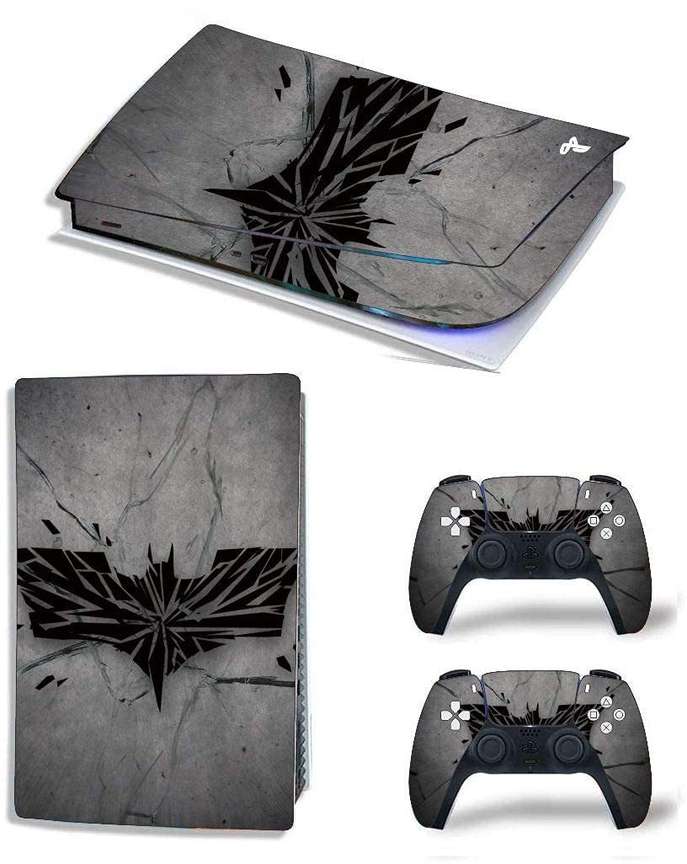 Skinny PS5 Skin Batman Grey Logo for PlayStation 5 Disc Edition 1x Console Skin 2x Dualsense Controller Skin Gaming Accessory Kit Skinny Flipkart