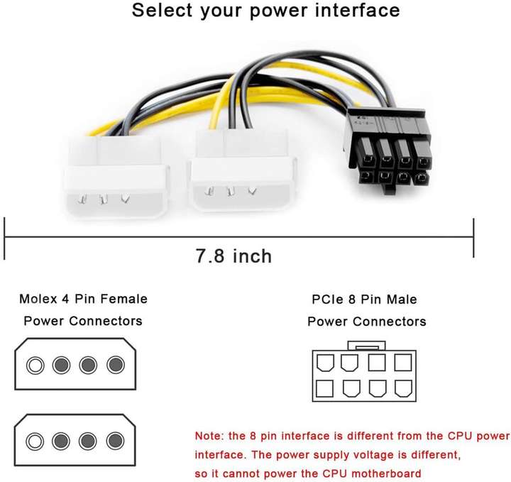 Molex 4 Pin Connector Pinout Molex 4 Pin To AMP Connector AT/ATX/IDE