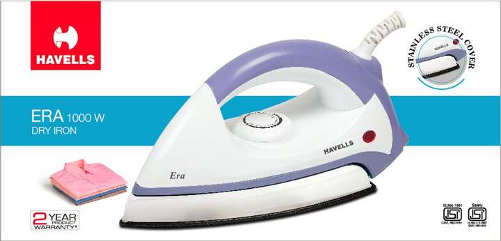 HAVELLS Era 1000 W Dry Iron Price in India Buy HAVELLS Era 1000 W Dry Iron Online at Flipkart