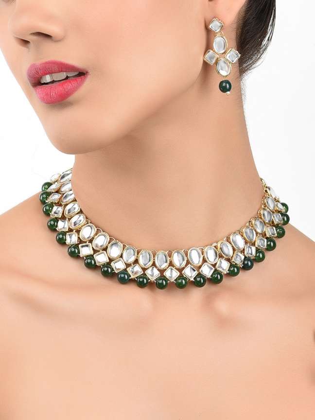 Zaveri pearls zinc jewel set store