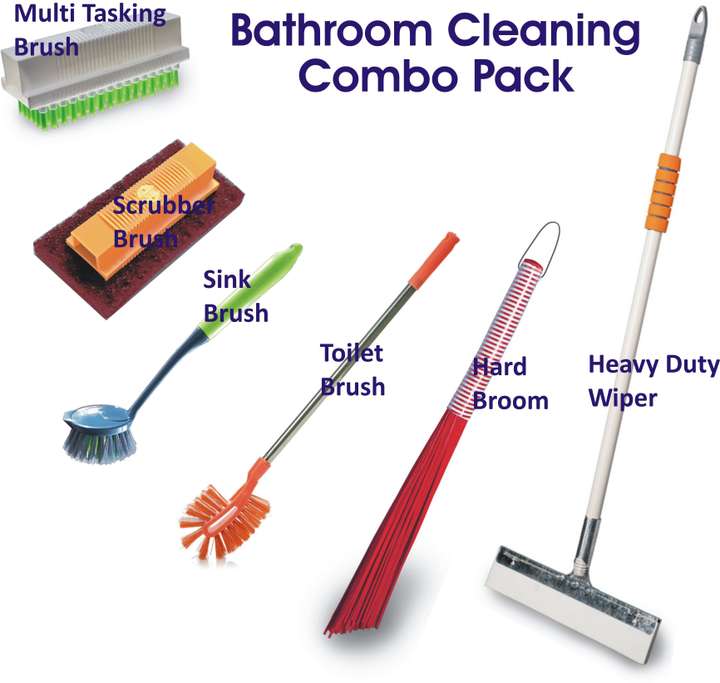 Types of brushes for cleaning store