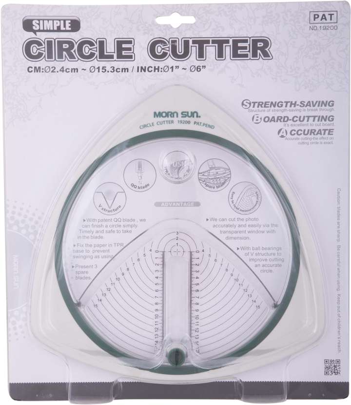 Flipkart Morn Sun Circle Plastic Grip Hand held Paper Cutter Hand held Paper Cutter