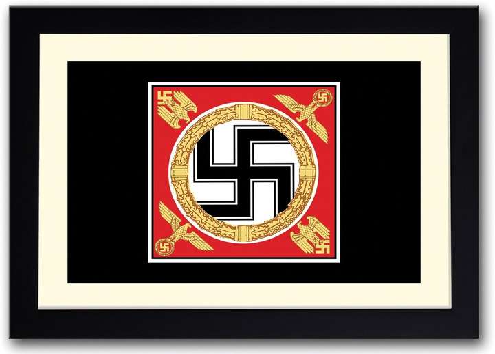 Nazi Symbol Text Art Rare Nazi DAF Zeitz Flag Original | Gettysburg
