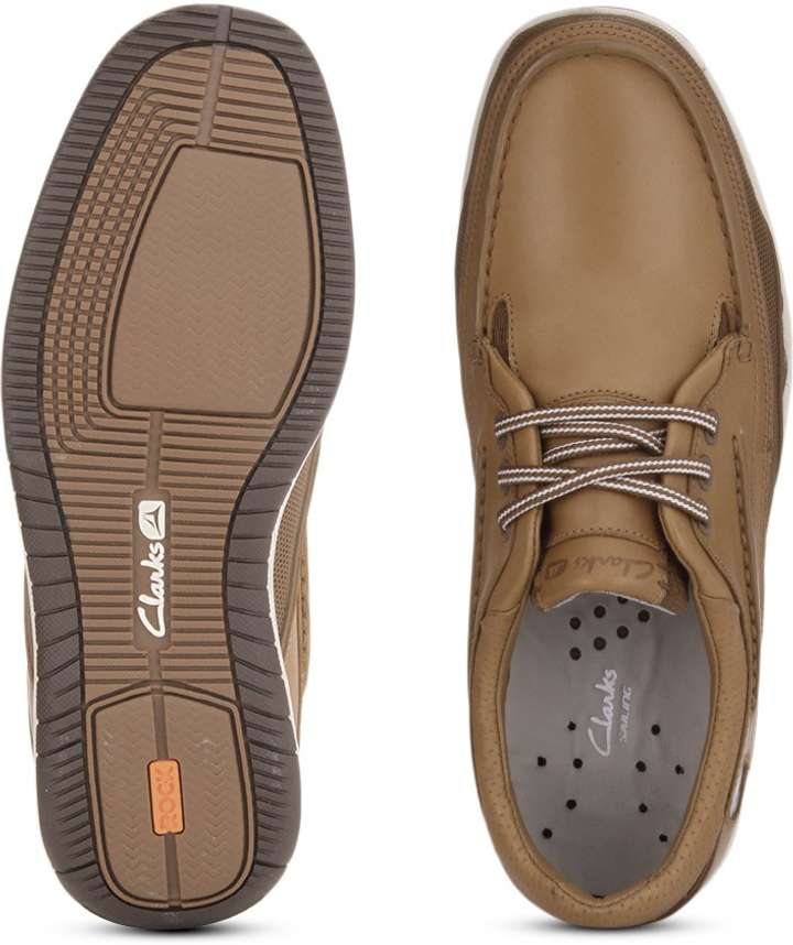 CLARKS Orson Lace Tan Leather Casual Shoes For Men Buy TAN LEATHER Color CLARKS Orson Lace Tan Leather Casual Shoes For Men Online at Best Price Shop Online for Footwears