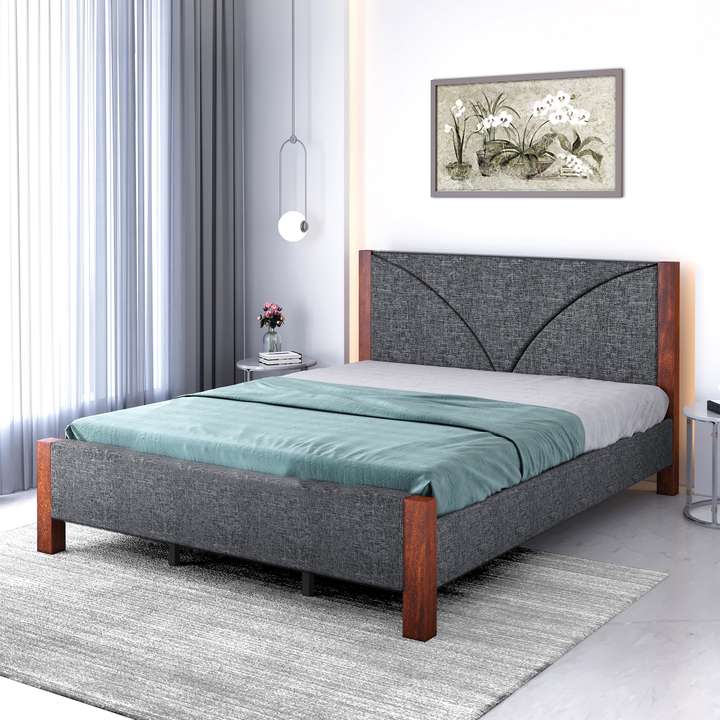 Flipkart Perfect Homes Massif upholstered Solid Wood Queen Bed Price in India Buy Flipkart Perfect Homes Massif upholstered Solid Wood Queen Bed online at Flipkart
