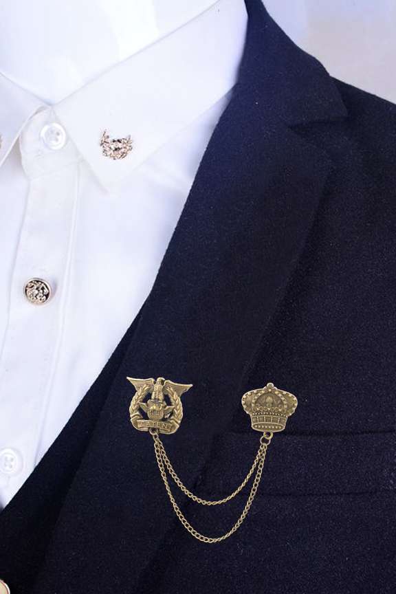 Adorn Crown Metal Color Brooch For Men For Suits Coats Brooch Price in India Buy Adorn Crown Metal Color Brooch For Men For Suits Coats Brooch online at Flipkart