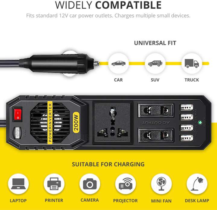 Mini inverter for laptop charging store