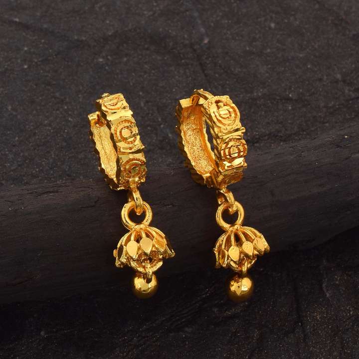 Flipkart Buy DULCI Micron Gold Plated Clip On Bucket Basket Design Dangle Bali Hoop Earrings Brass Hoop Earring Online at Best Prices in India