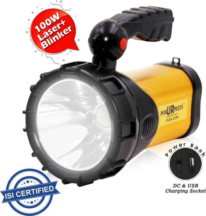 Pick Ur Needs Metal 100w Rechargeable Waterproof Bright Led Torch Light 20 hrs Torch Emergency Light Price in India Buy Pick Ur Needs Metal 100w Rechargeable Waterproof Bright Led Torch Light