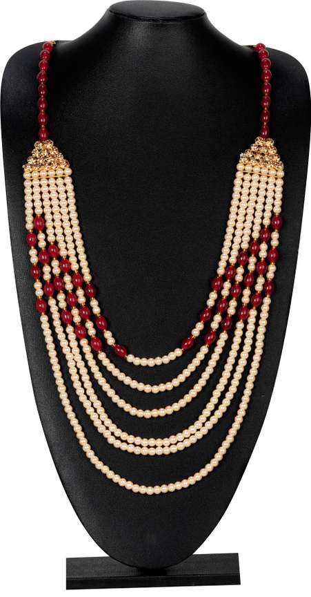 Dulha mala Long Mala Haar for Men Wedding Traditional Gold Plated Dulha Necklace Beryl Plastic Necklace Price in India Buy Dulha mala Long Mala Haar for Men Wedding Traditional Gold Plated