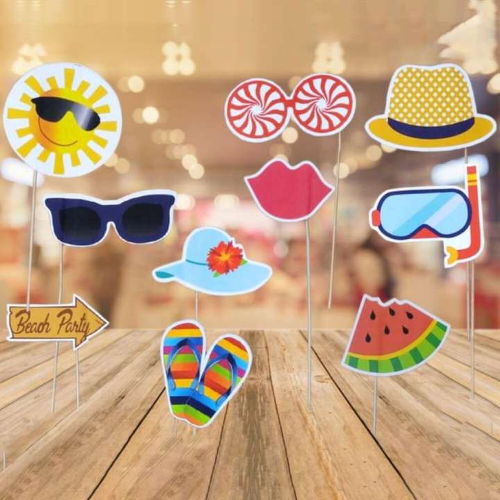 Beach photo booth props store
