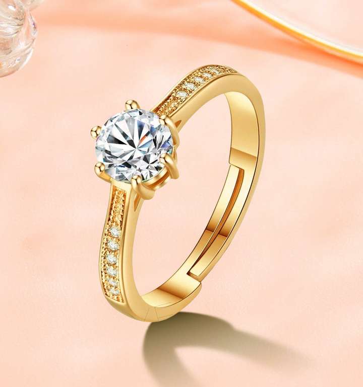 Gold ring girlish design store
