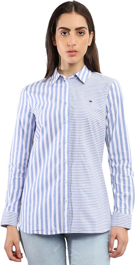 Tommy hilfiger women's striped shirt store