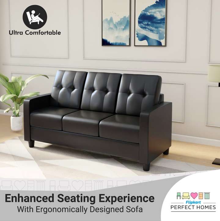 Flipkart Perfect Homes Bruny Leatherette 3 2 Sofa Set Price in India Buy Flipkart Perfect Homes Bruny Leatherette 3 2 Sofa Set online at Flipkart