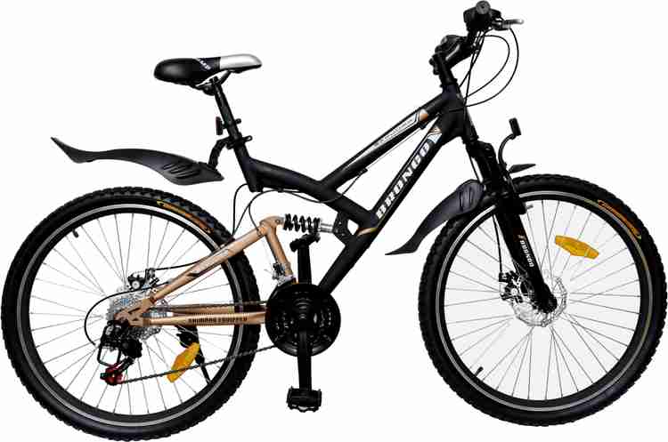 Addo India 26 Sky Jump Black Golden 18 Speed 26 T Mountain Cycle Price in India Buy Addo India 26 Sky Jump Black Golden 18 Speed 26 T Mountain Cycle online at Flipkart