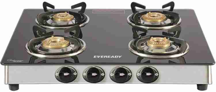 EVEREADY TGC 4B RV Glass Stainless Steel Brass Manual Gas Stove Price in India Buy EVEREADY TGC 4B RV Glass Stainless Steel Brass Manual Gas Stove online at Flipkart