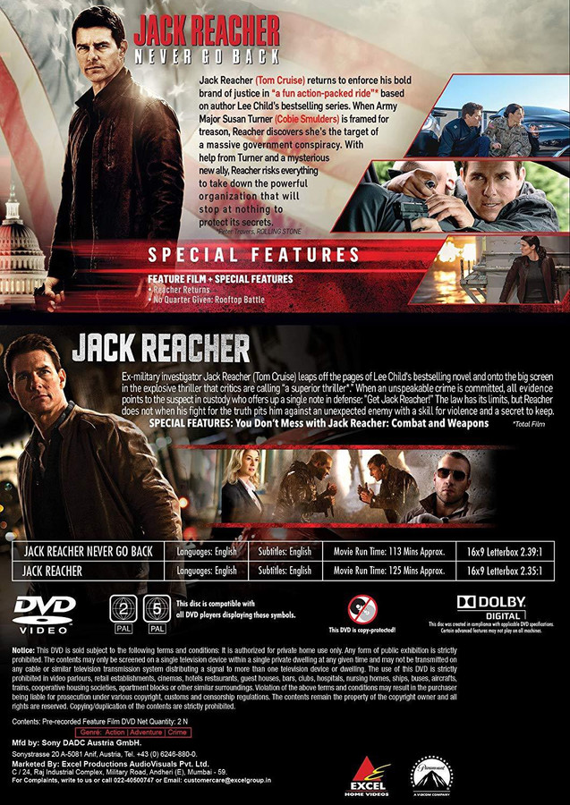 Film Jack Reacher Dvd