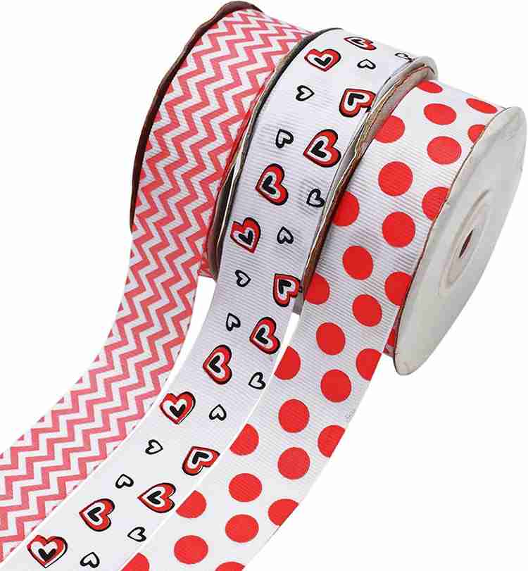 ASIAN HOBBY CRAFTS Printed Satin Fabric Ribbon Set of 3pcs Length 18 metre Each Combo B Multicolor Satin Ribbon Price in India Buy ASIAN HOBBY CRAFTS Printed Satin Fabric