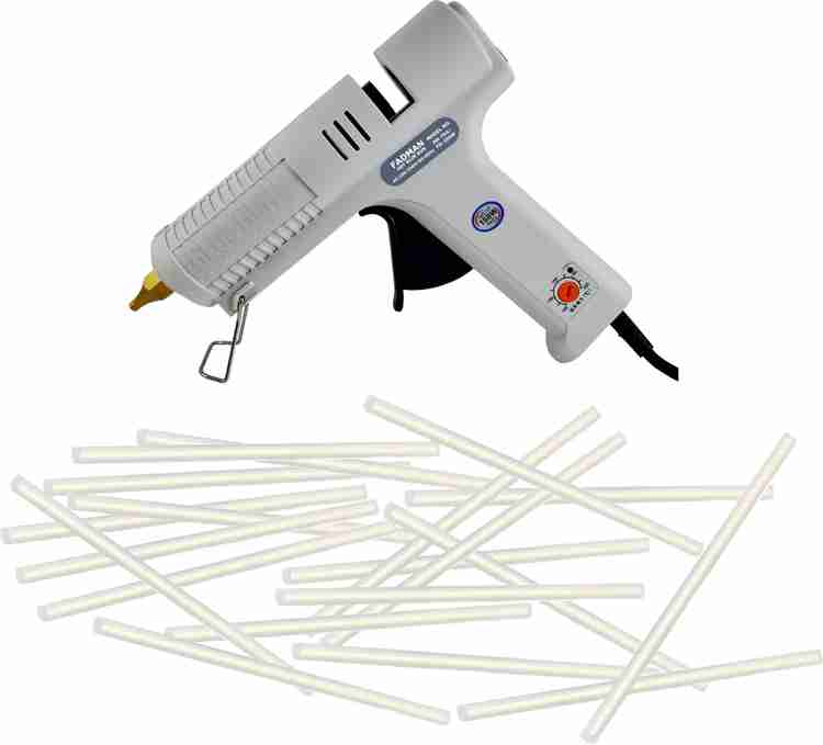 FADMAN White Copper Nozzel 150W High Professional Industrial Hot Melt Glue Gun with Sticks 11MM 20STICKS Adjustable Temperature Corded Glue Gun Price in India Buy FADMAN White Copper Nozzel 150W High ...