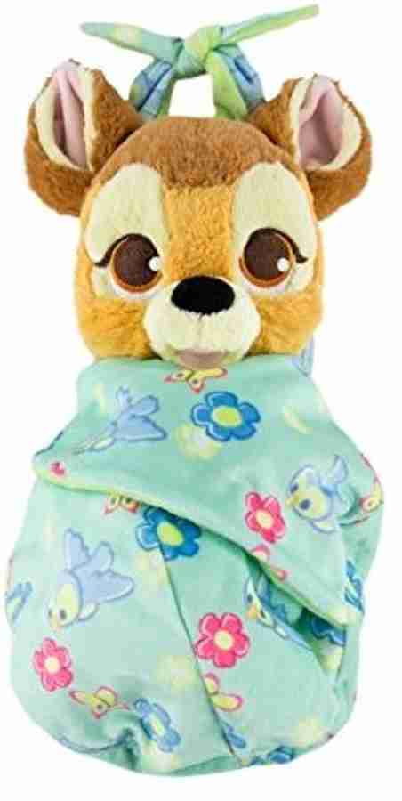 DISNEY Parks Baby Bambi in a Blanket Pouch Plush New with Tags 10.16 cm Parks Baby Bambi in a Blanket Pouch Plush New with Tags shop for DISNEY products