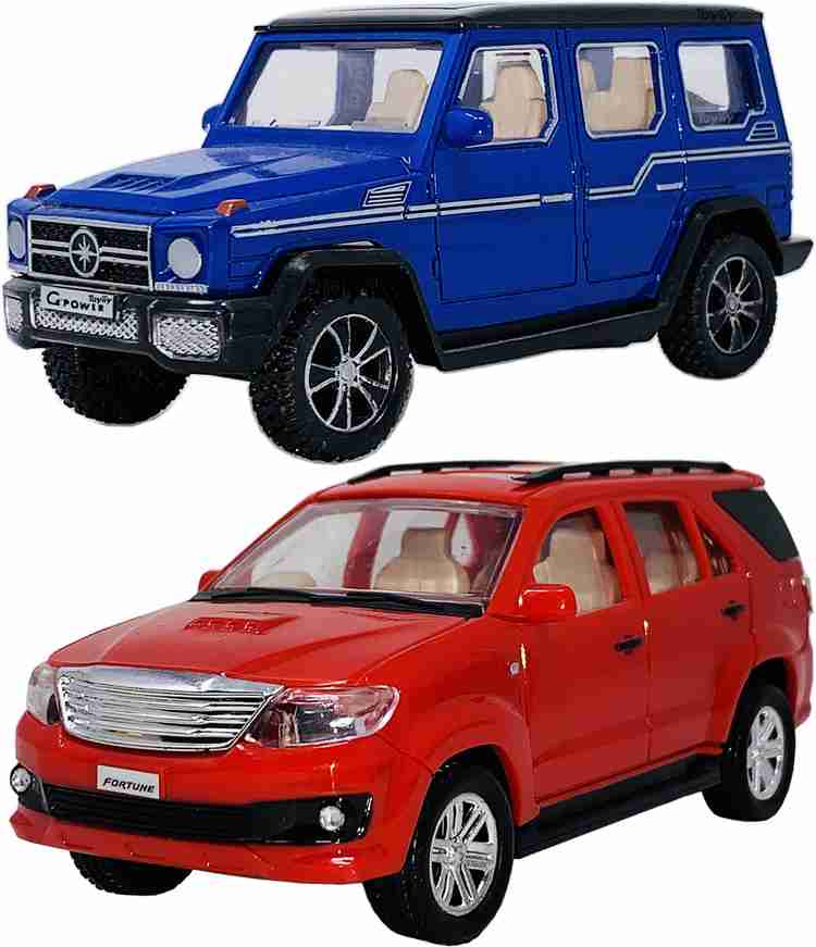 Giftary Small Size Set Of 2 Fiber Made Pull Back Go Indian Cars Fortune G Power Toy Car for Boys Kids Children Toys Toys for Boys Showpieces 2 Combo