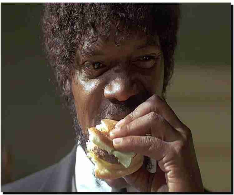 Pulp Fiction Samuel L Jackson Burger PULP FICTION | Happy National