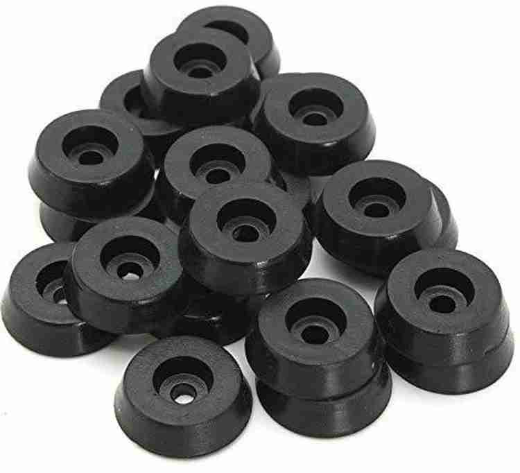 LUCIOUS Rubber Plastic Table Chair Furniture Feet Leg Pads Tile Floor Protectors Tool Parts 18x15x5 mm Black 20 Pcs Adhesive Price in India Buy LUCIOUS Rubber Plastic Table Chair Furniture Feet