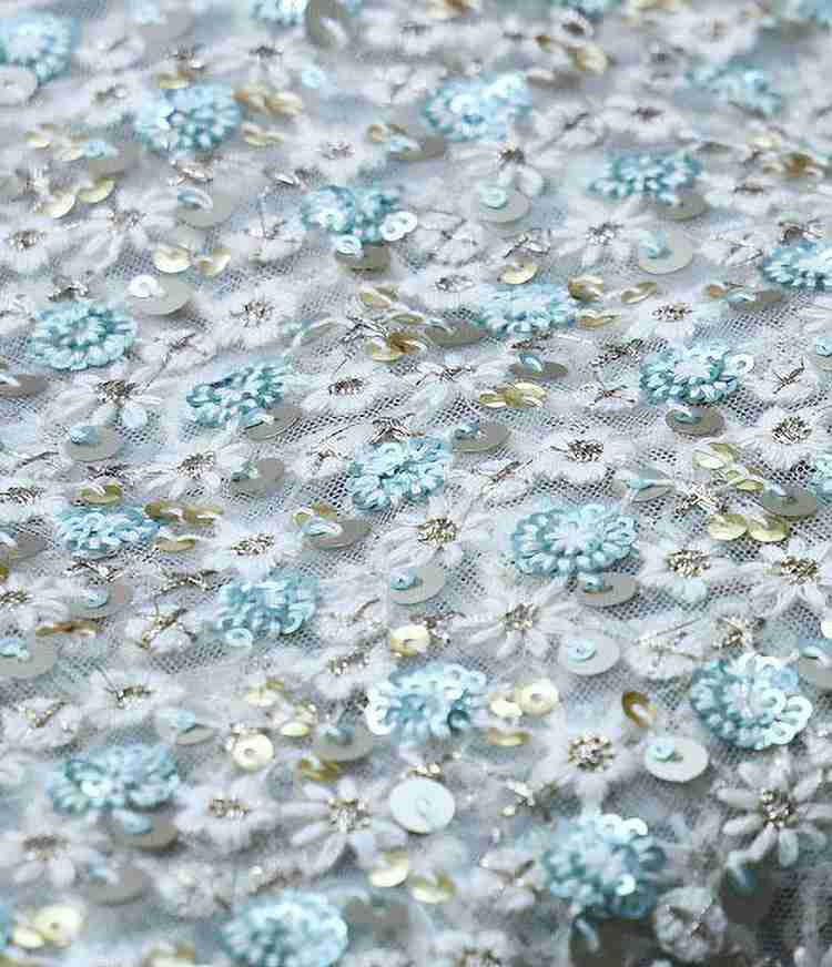 Embellished fabric store