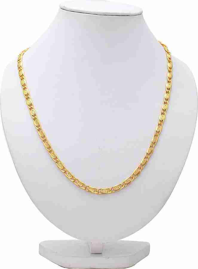 zebisco biscuit design gold plated brass chain for mens and womens Gold plated Plated Brass Chain Price in India Buy zebisco biscuit design gold plated brass chain for mens and womens Gold plated