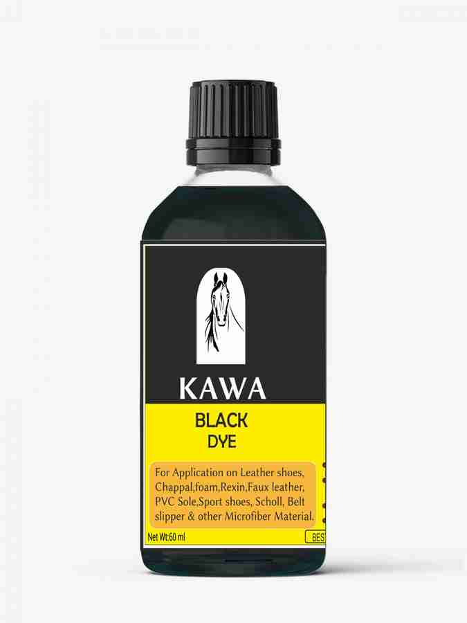 kawa Black Dye for Shoes Leather MicroFibre material