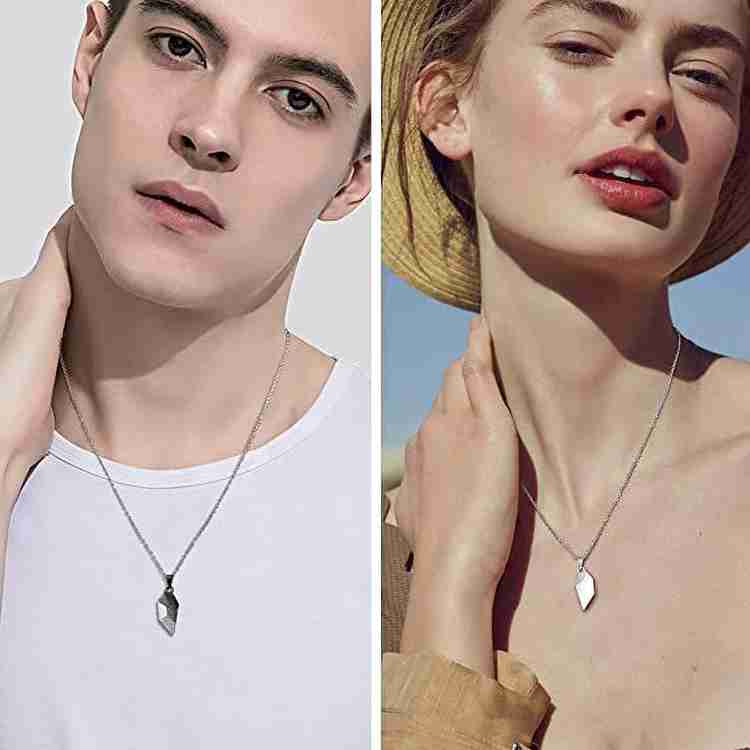 vien Magnetic Couple Necklace for 2 Heart Attraction Puzzle Pendant Necklace Sterling Silver Stainless Steel Locket Price in India Buy vien Magnetic Couple Necklace for 2 Heart Attraction Puzzle Penda...