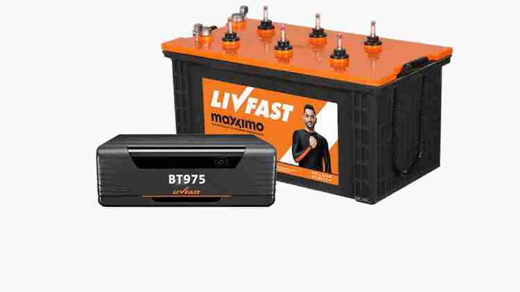 Livfast MXSTJ 1848 BT 975 Tubular Inverter Battery Price in India Buy Livfast MXSTJ 1848 BT 975 Tubular Inverter Battery online at Flipkart