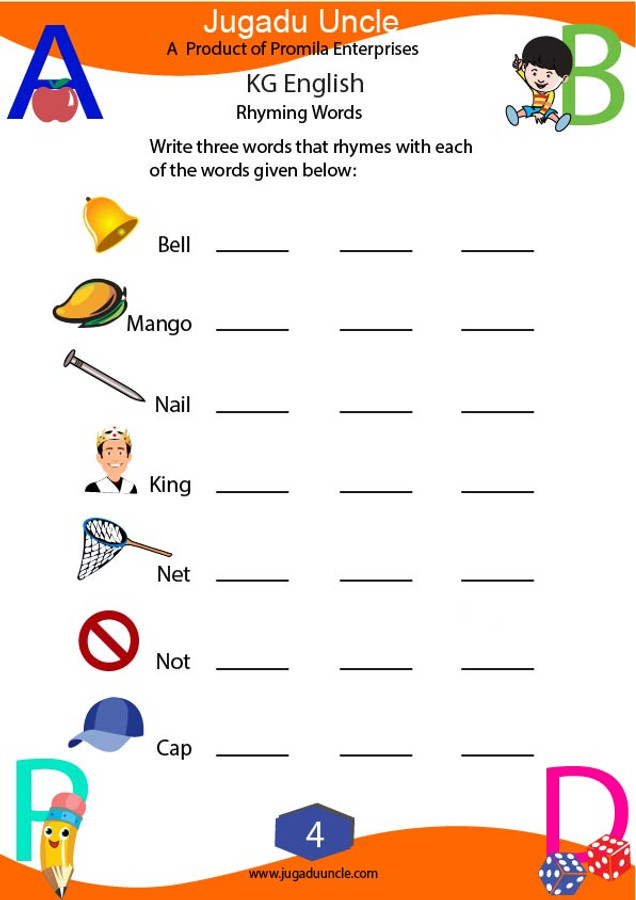Worksheets For Class Kg