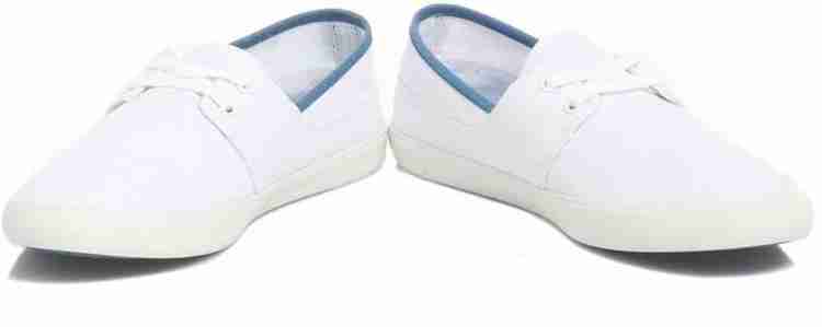LACOSTE Mens White Marice Canvas Shoes Casual Shoes For Men Buy White Color LACOSTE Mens White Marice Canvas Shoes Casual Shoes For Men Online at Best Price Shop Online for
