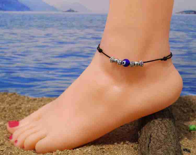 Gurjari Jewellers Evil Eye Thread Anklet For Girls and women Cotton Dori Anklet Price in India Buy Gurjari Jewellers Evil Eye Thread Anklet For Girls and women Cotton Dori Anklet Online
