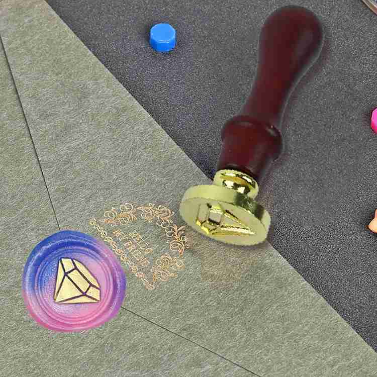 7pcs Wax Seal Stamp Kit Wooden Wax Seal Box Kit | Wooden Handle Set