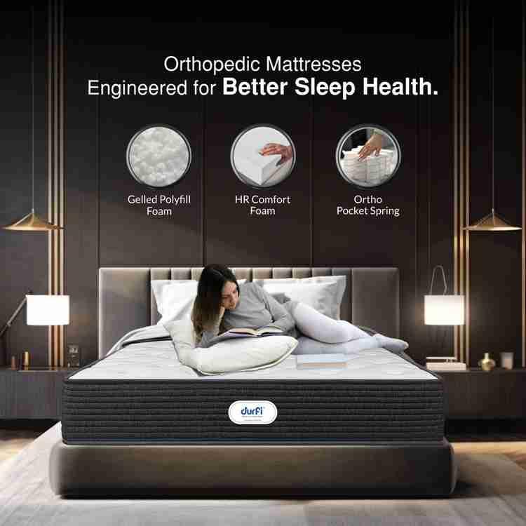 Durfi Hybrid 6 inch Queen Pocket Spring Mattress