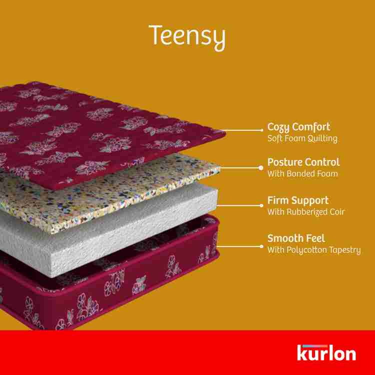 KURLON Teensy 5 inch King Bonded Foam Mattress Price in India Buy KURLON Teensy 5 inch King Bonded Foam Mattress online at Flipkart