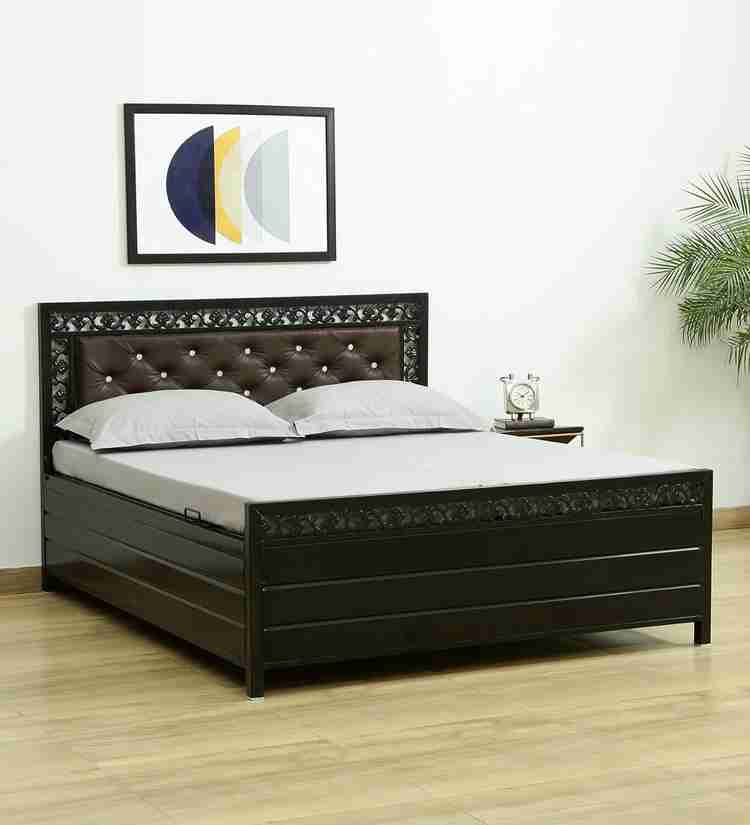 Zkazaa Furniture Double Bed With Metal Storage 6X6 Metal King Box Hydraulic Bed Price in India Buy Zkazaa Furniture Double Bed With Metal Storage 6X6 Metal King