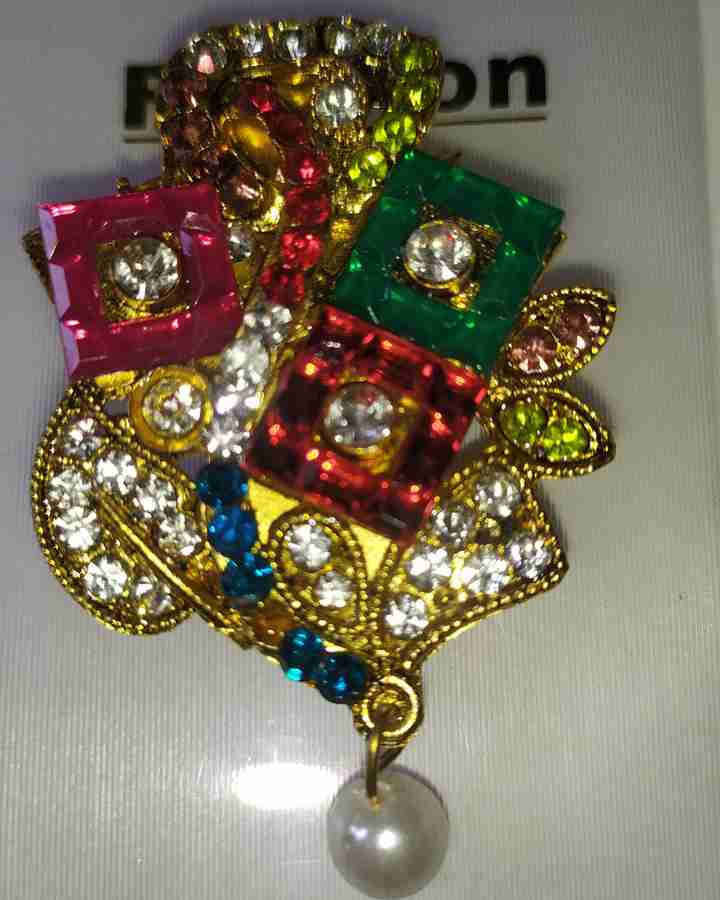 Saree brochure pin store