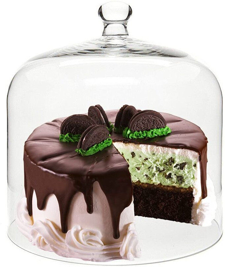 Square Glass Cake Cover