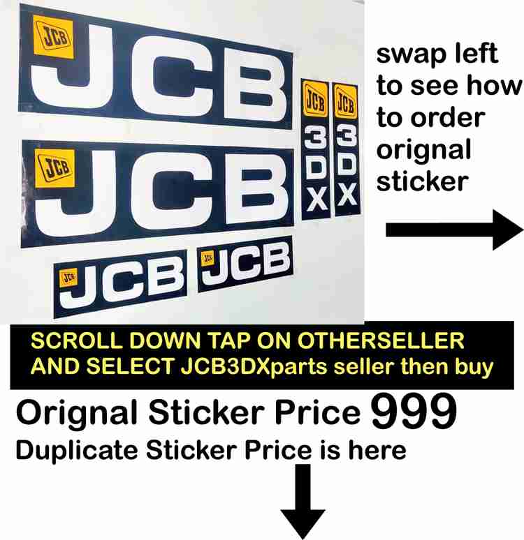 3dx Jcb Logo Fits JCB 4CX 14ft Super Decal Kit Backhoe 7 YEAR