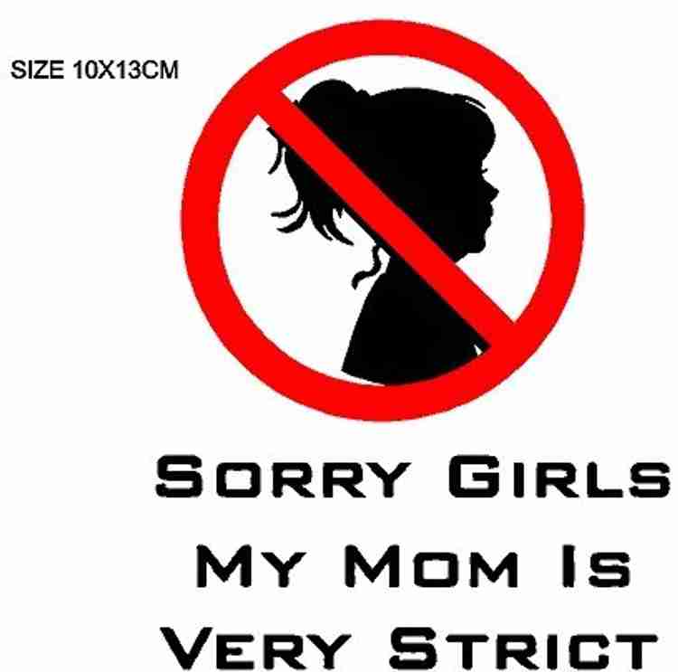 No girls sticker store